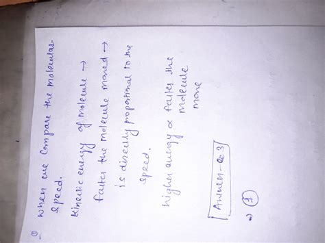 Answered Which Statement Is True About Molecule Speed Slower