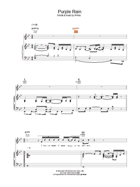 Download Prince Purple Rain Sheet Music And Pdf Chords 2 Page Flute