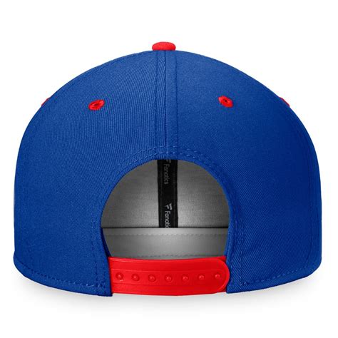 Mens Chicago Cubs Fanatics Whitered Iconic Color Blocked Snapback Hat