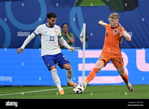 Theo Hernandez France Jerdy Schouten Netherlands During The UEFA