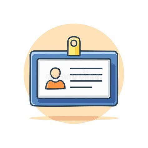 Identification Badge Icon Employee Card Identity Document Membership