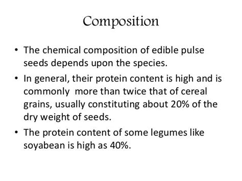 Composition Of Pulses