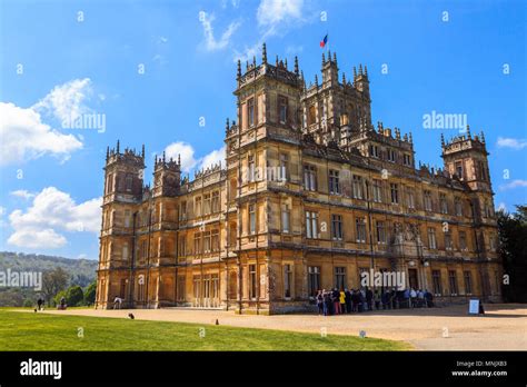 England Hampshire 2 May 2017 Highclere Castle Jacobethan Style