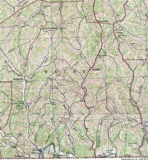 Greene County Pennsylvania Township Maps