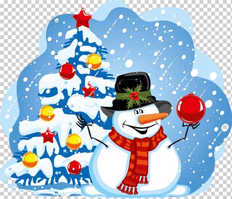 Descarga Gratis Muñeco De Nieve Dibujos Animados Invierno Navidad