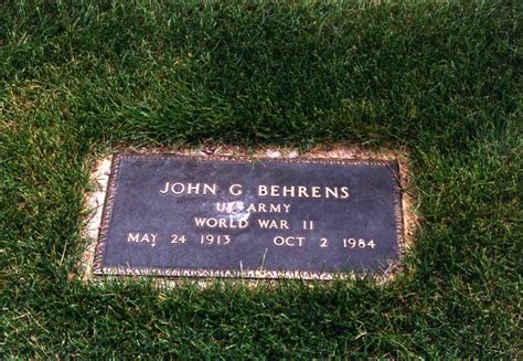 John G Behrens 1913 1984 Find A Grave Memorial