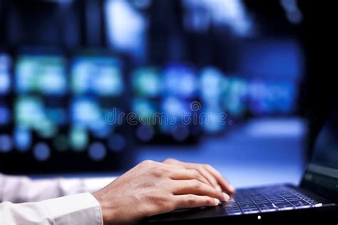 Admin Preventing Server Crash Close Up Stock Image Image Of Database