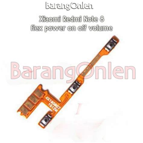 Jual Xiaomi Redmi Note 8 Flexible Tombol Switch Power On Off Volume Kota Surabaya Barang