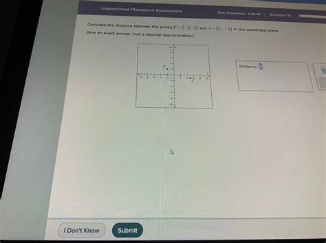 Solved Alculate The Distance Between The Points P And Chegg
