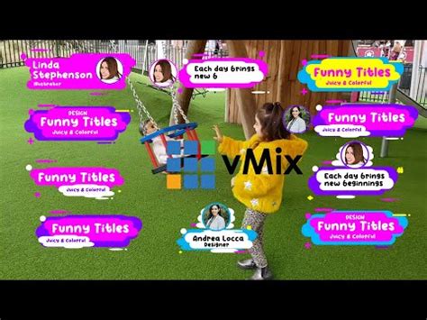 VMix Title FUNNY 1 Lower Third KAYLA RECORD