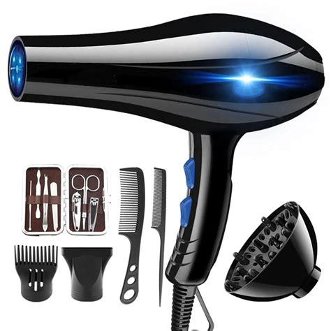 Hair Dryer 2200w Professional Powerful Fast Heating Cold Adjustment