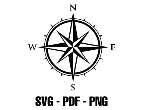 Vw Camper Compass Decal Svg Png Pdf Download File For Vinyl Cut