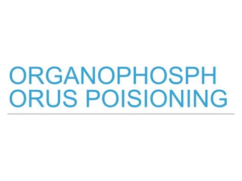 Managment Guideline Of Common Poisioning Ppt
