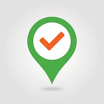 Check Pin Map Icon Map Pointermarkers Sign Choice Yes Vector Sign