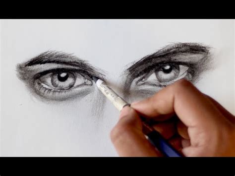 Realistic Male Eye Sketch