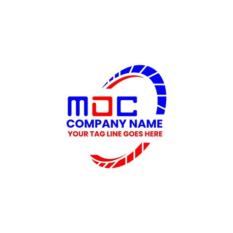 Mdc Letter Logo Creative Design With Vector Graphic Mdc Simple And