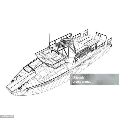 Warship Icon Wireframe Military Ships And Naval Vessels Isolated Vector Images Military Ship