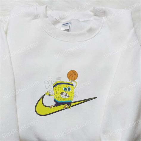 Spongebob Basket X Swoosh Cartoon Hoodie Disney Characters Shirt Best