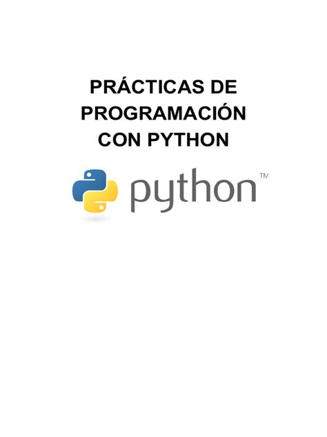 practicas de programacion con python pdf python lenguaje de