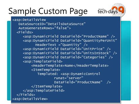 Ppt Rad Web Applications With Asp Net Dynamic Data Powerpoint Presentation Id