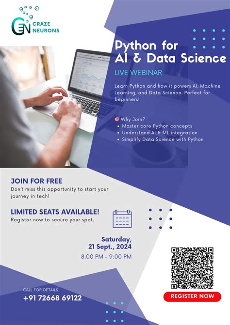 Craze Neurons On Linkedin Pythonforbeginners Ai Machinelearning Datascience Freewebinar