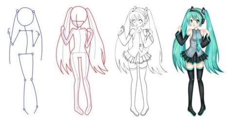 Cara Nak Lukis Badan Anime Cara Lukis Watak Manga Asas Proporsi Badan