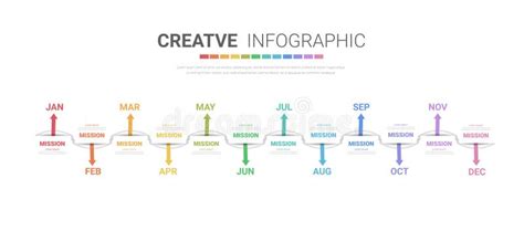 Timeline For Business Year Months Infographic Template Can Be