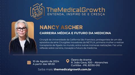 Futuro Da Medicina Nancy Ascher Estará No The Medical Growth Gazeta