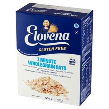 Elovena Gluten Free Bezglutenowe błyskawiczne pełnoziarniste płatki ...