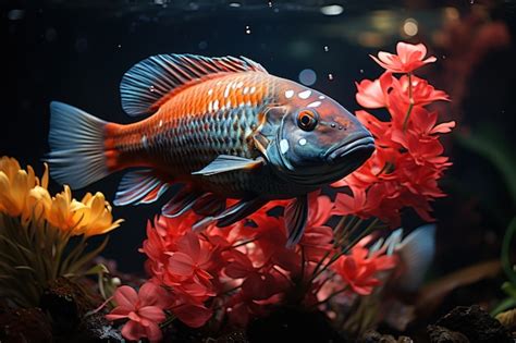 Free Photo Cute Fish Near Coral Reef