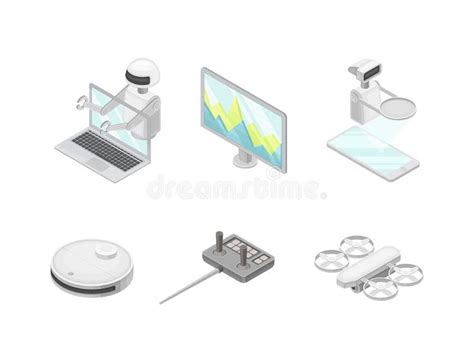 Robotic Technology With Electronic Equipment And Artificial