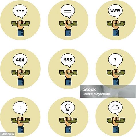 Jeu Dicônes De Vecteurs De Communication Commerciale Et Internet