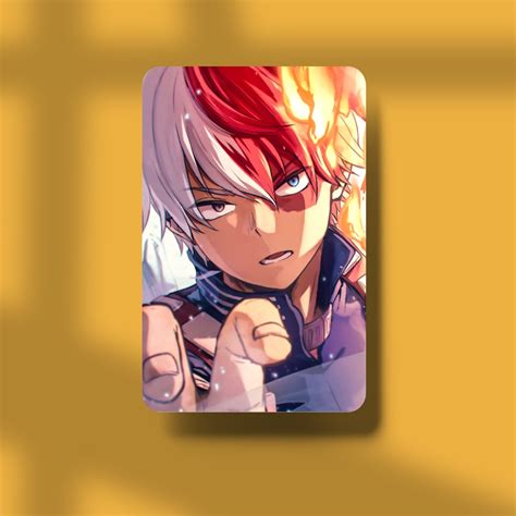 Photo Card Shoto Todoroki My Hero Academia Anime Bo Corner Card