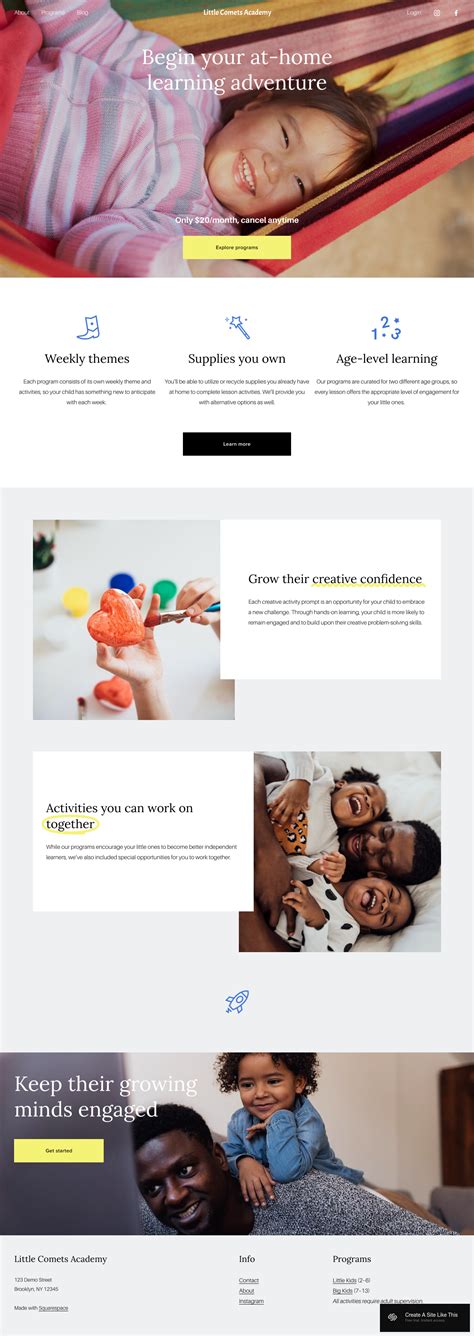 Comet Squarespace Template Sqspthemes
