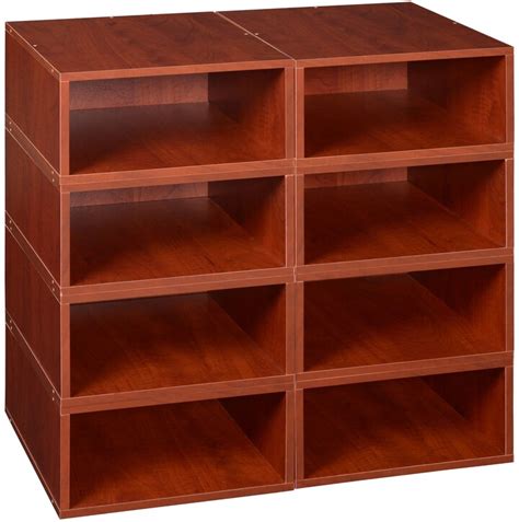 Regency Noble Connect Storage Set 8 Half Size Cubes Warm Cherry