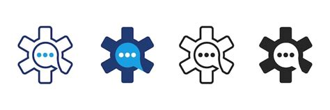 Premium Vector Setting Messages Icon Logo Vector Design