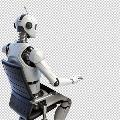 Premium PSD A Robot Facing Server Computer