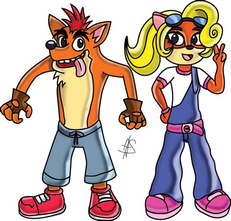 Crash Coco Bandicoot By Lack5ht On Deviantart