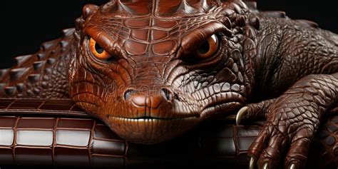 Up Close The Alligator S Skin Displays A Captivating Macro Assembly Of Nuance Shades And