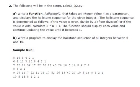 Solved For Each Of The Functions Below You Should Include A Chegg
