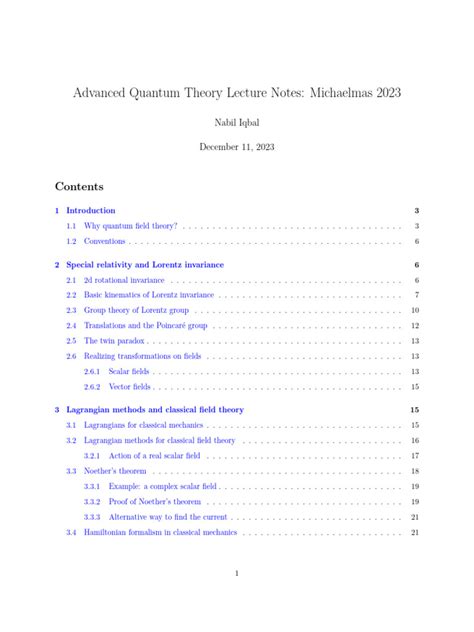 Aqt Lectures Pdf Field Physics Quantum Field Theory