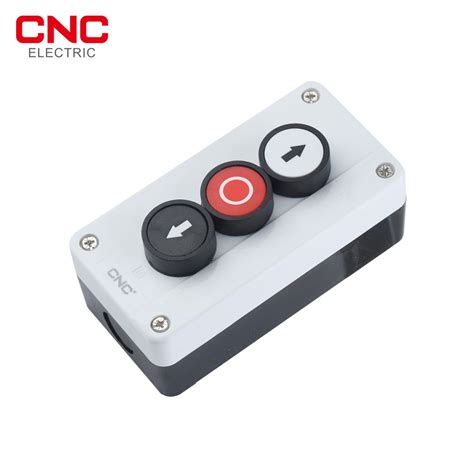 CNC Push Button Switch Control Box Waterproof Button Indicator Light Plastic Case Emergency Stop