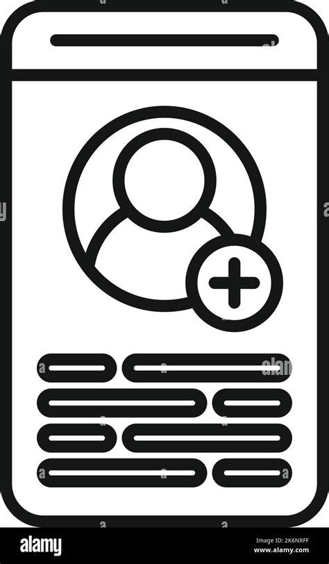 Web Subscribe Icon Outline Vector Email Newsletter Notice Interface