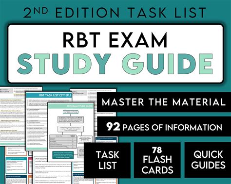 Gu A Completa De Estudio Del Examen Rbt Libro De Trabajo Rbt Tarjetas Flash Para T Cnicos De