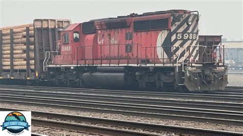 Cp Rail 5988 The Worktrain At Revelstoke Bc Youtube