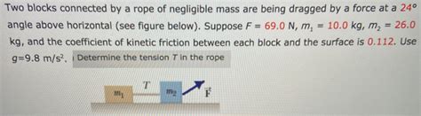Answered Two Blocks Connected By A Rope Of Bartleby