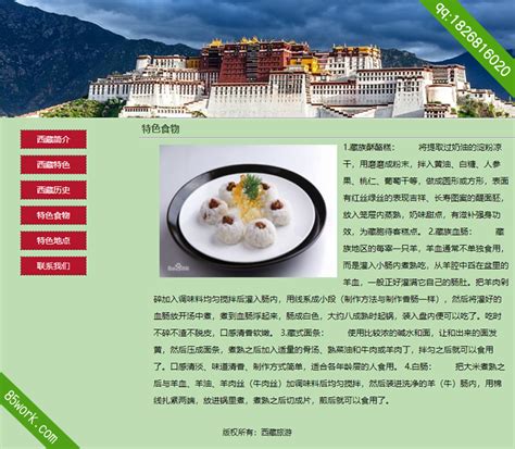 西藏旅游网页设计作业成品学生网页设计制作作业网页制作作业成品网页设计作业计算机毕业设计php作业asp作业网页模板帮我作业网