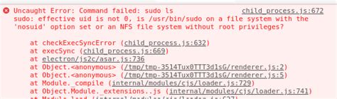 Executing Suid Binaries Not Possible In V5 · Issue 18521 · Electron