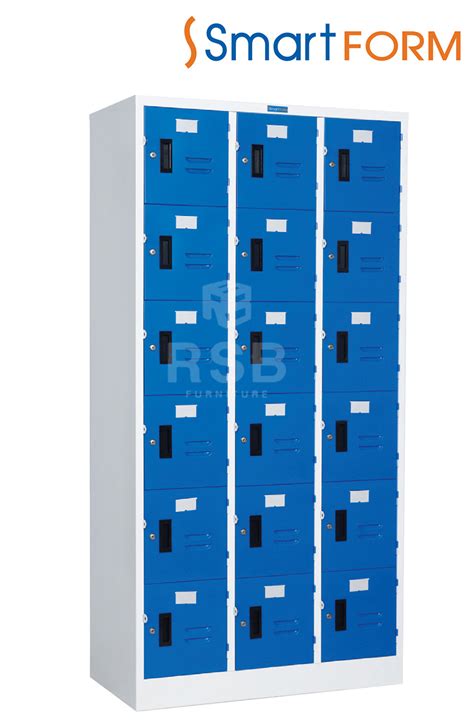 ตู้ล็อคเกอร์ 18 ประตู รุ่น Lk 18 ขนาด 92 X 46 สูง 183 Cm รหัส 4076