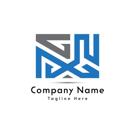 Premium Vector Letter Gnx Logo Design
